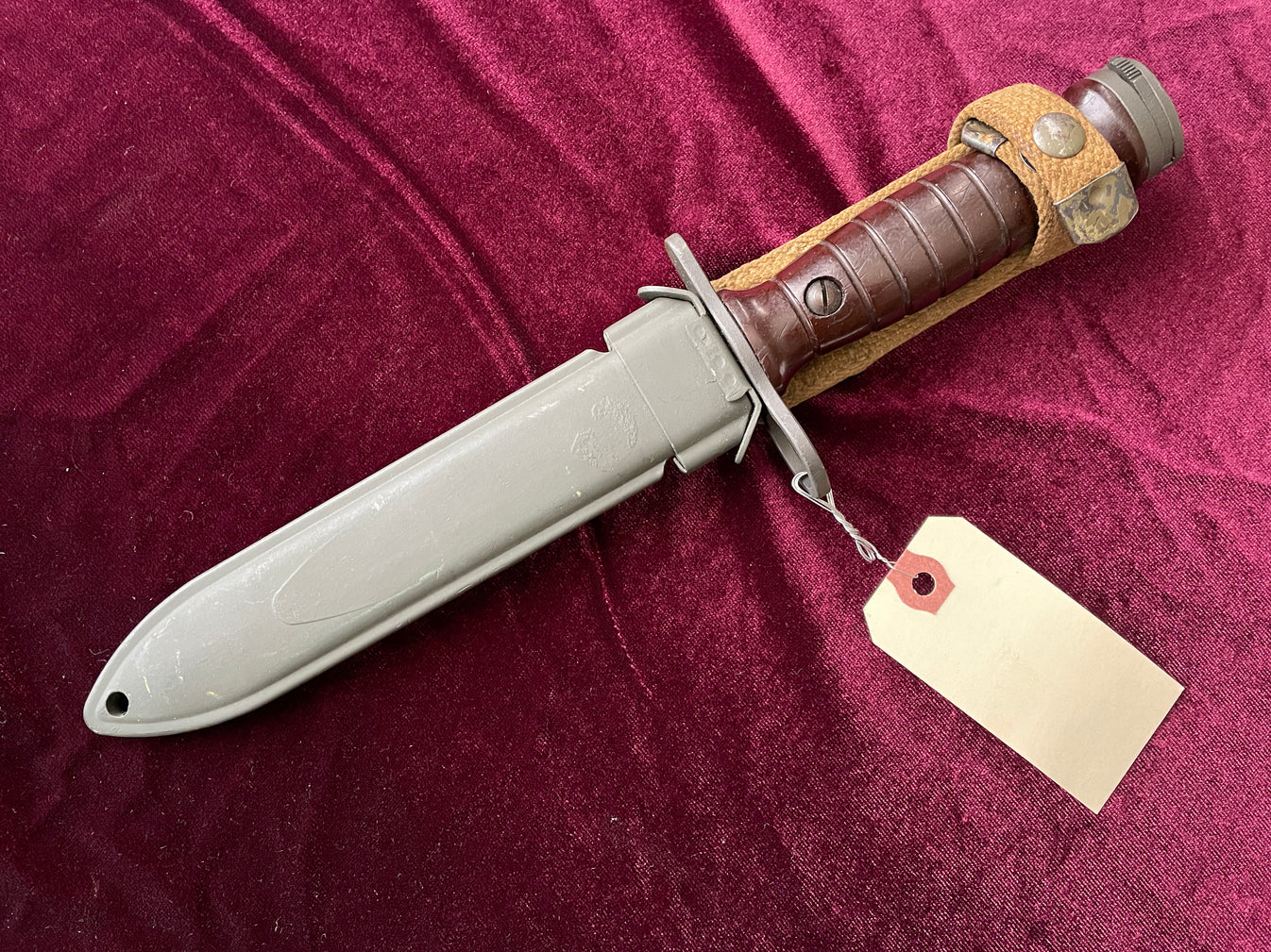 Beretta BM59 bayonet and scabbard. – Midwestern Firearms Consulting LLC