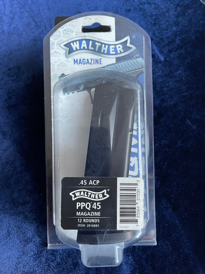 Walther PPQ 45 factory 12 rd magazine. – Midwestern FC, LLC